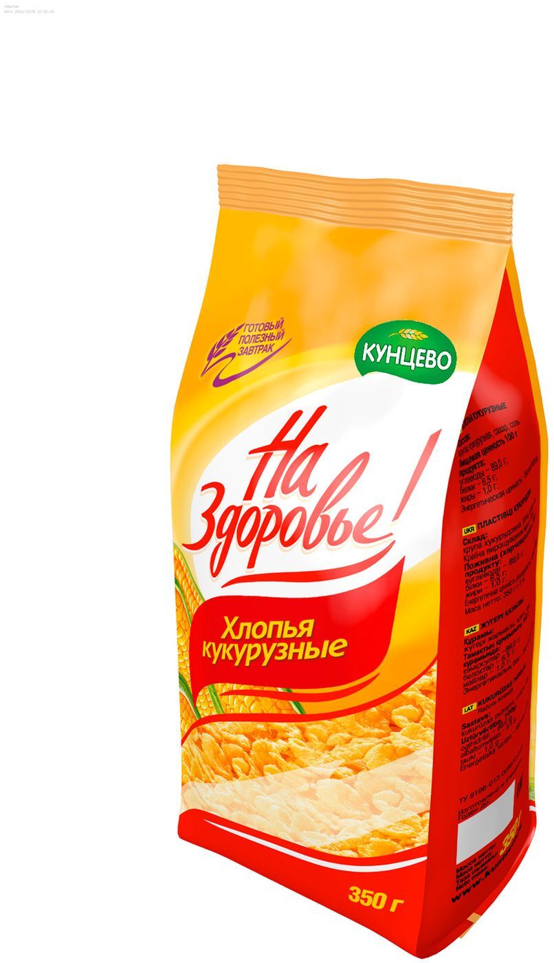 Кукурузные хлопья На Здоровье, 350 г - купить с доставкой по выгодным ...