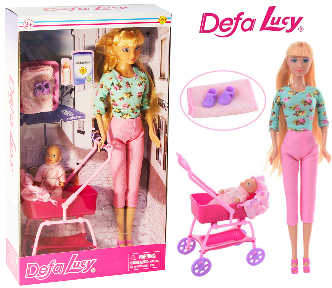 Кукла Defa Lucy (Дефа Люси) с коляской и пупсом Д8358-2 — купить в ...