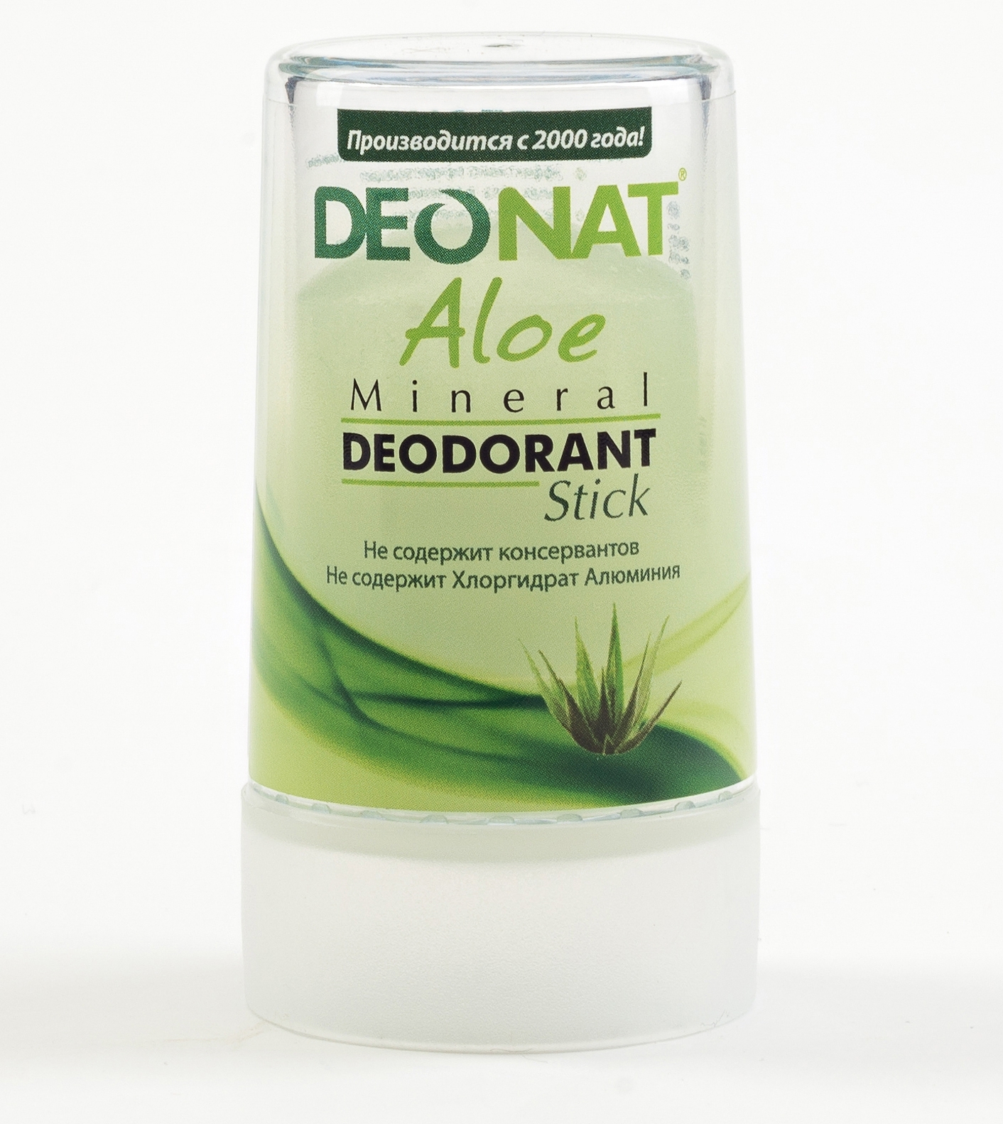 DeoNat - 100 % натуральный дезодорант кристалл ДеоНат 40 г с соком алоэ ...