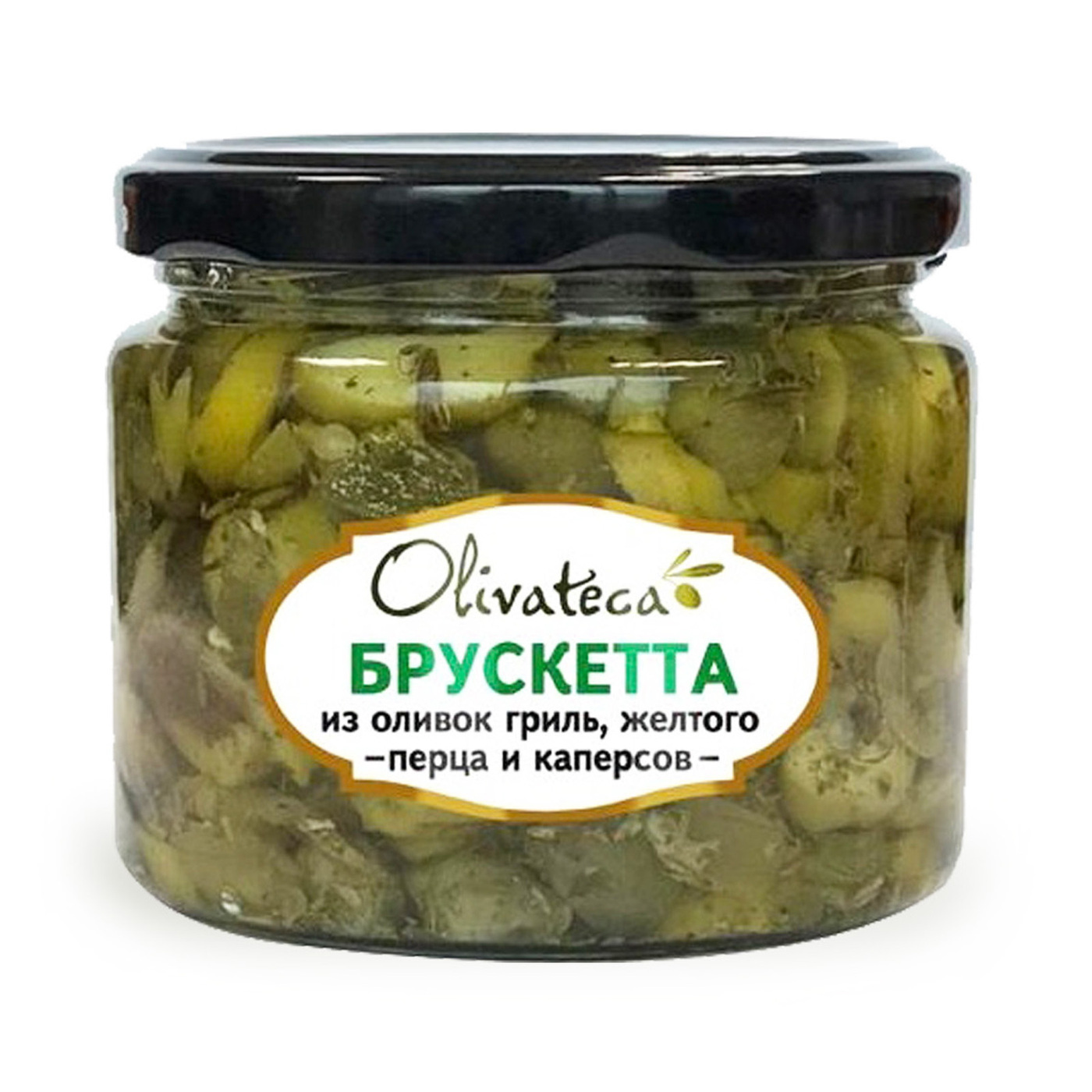 Соус брускетта из оливок гриль, желтого перца и каперсов OLIVATECA 290 ...