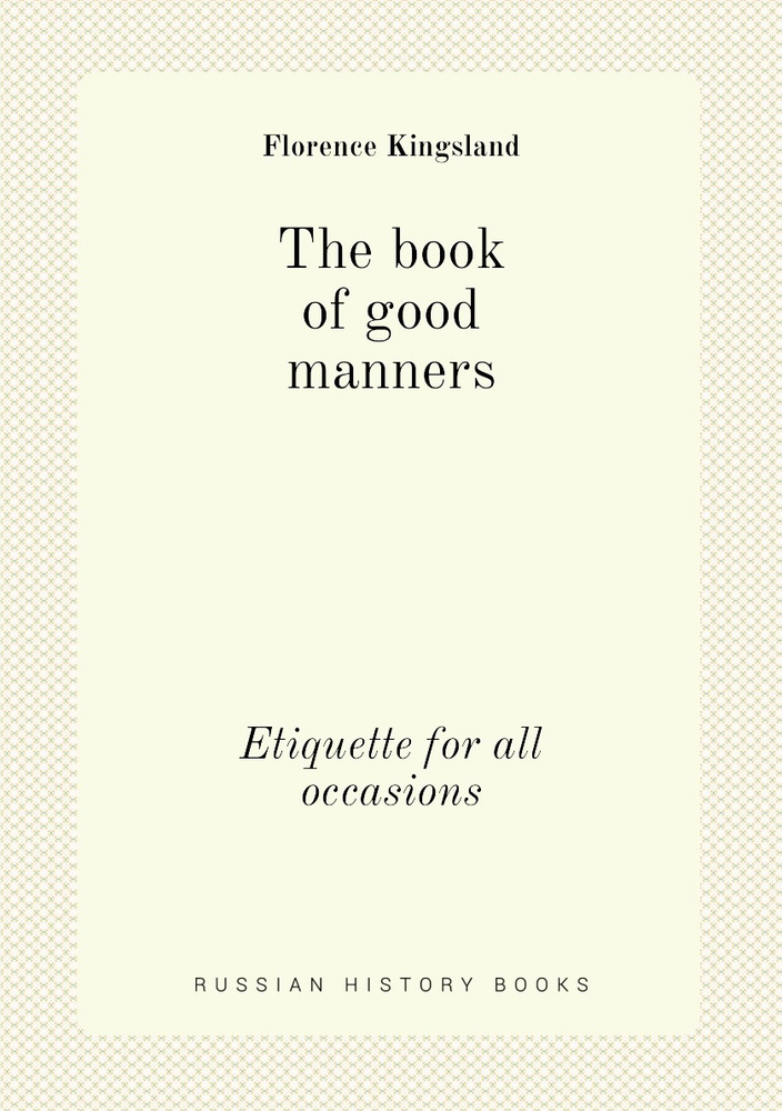 Manners And Etiquette