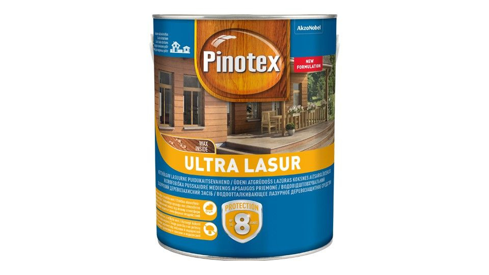 Pinotex Ultra Lasur. Сосна. Влагостойкая лазурь (пропитка) для защиты ...