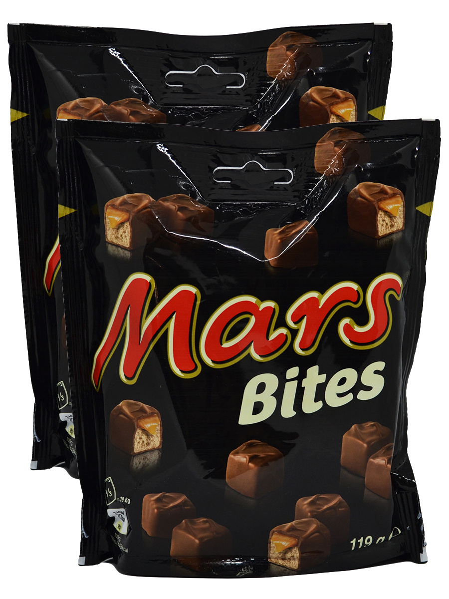 Конфеты Mars Bites пакет, 119 гр - 2 шт — купить в интернет-магазине ...