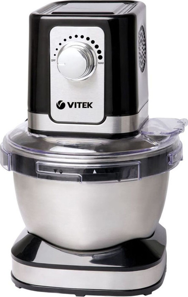Миксер VITEK 1434-VT(BK) Кухонная машина VITEK Мощ.1000 Вт.Регулировка мощности.Стеклянная ...