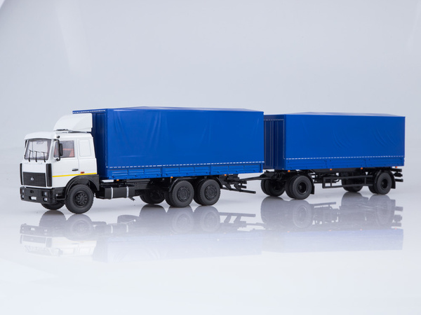 Масштабная модель 1/43 МАЗ-6303 с прицепом МАЗ-83781 - купить в ...