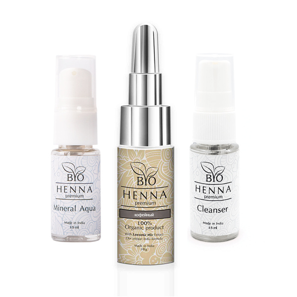 Bio henna premium набор для домашнего окрашивание бровей хной кофе ...