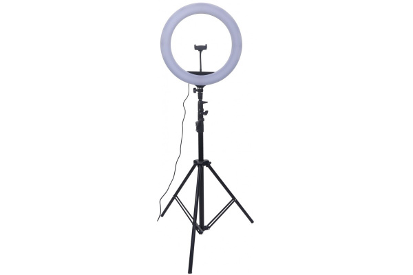 Светодиодный осветитель (кольцевая лампа) Raylab RL-0518 Kit, черный - купить с доставкой по ...