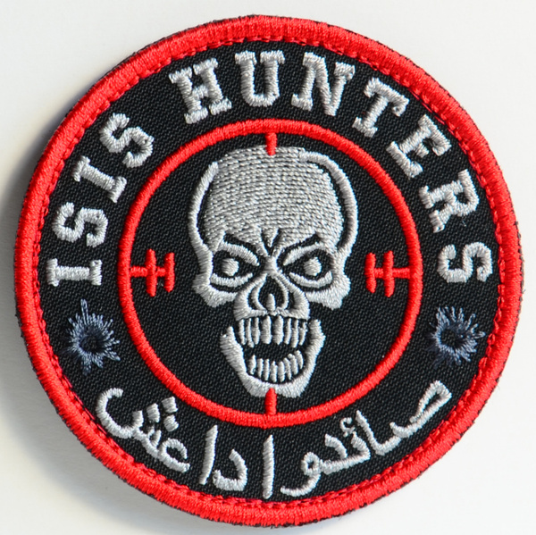 Нашивка, патч "ISIS hunters" тактическая с липучкой. - купить с ...