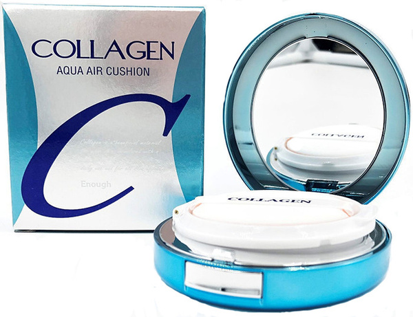 ENOUGH Тональный кушон КОЛЛАГЕН Collagen Aqua Air Cushion SPF50+ PA ...