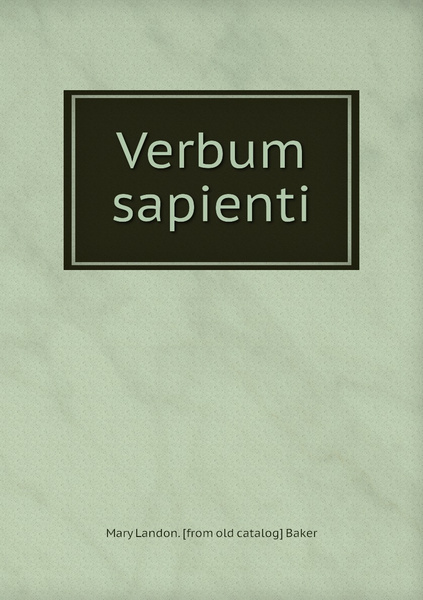 Verbum sapienti - купить с доставкой по выгодным ценам в интернет ...