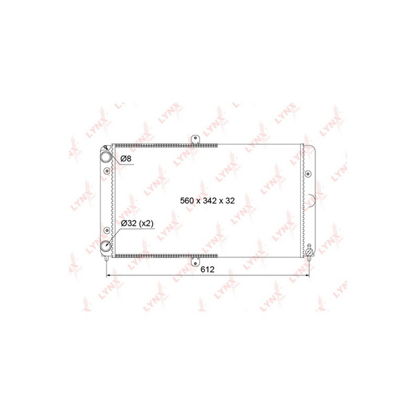 Радиатор Охлаждения Двигателя LYNXauto арт. RM1138 - LYNXauto арт ...