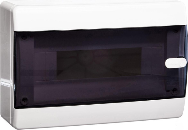 Щит навесной Tekfor CNK 40-12-1 12 модулей прозрачная черная дверца IP41 - купить по выгодной ...