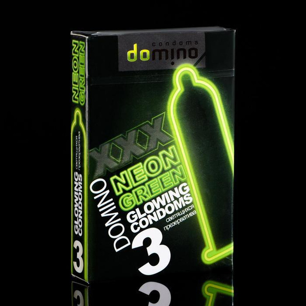 Презервативы Domino Neon Green 3 шт купить с доставкой по выгодным