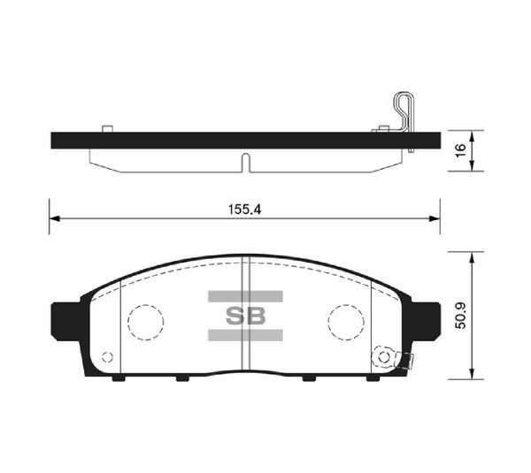 Колодки тормозные Sangsin Brake SP1361 Передние - купить по низким ценам в интернет-магазине ...