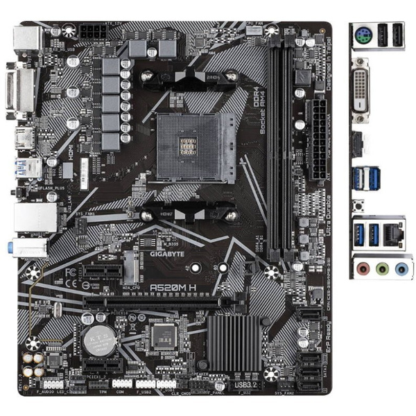 Материнская плата Gigabyte A520M H купить по низкой цене с доставкой и ...