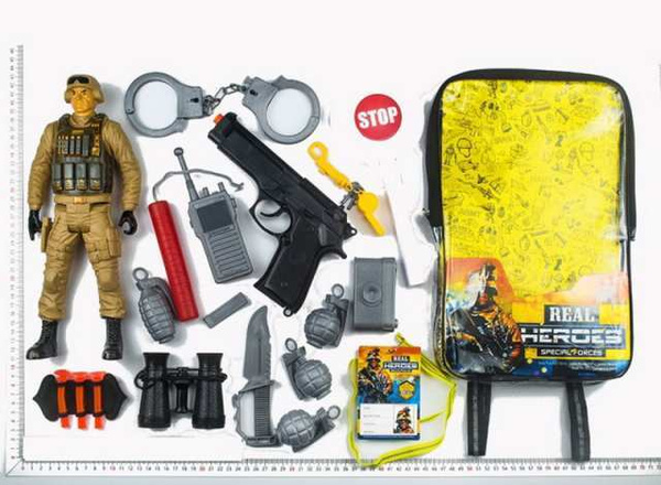 Игровой набор JUNFA военный в рюкзачке, 20 предметов - купить с доставкой по выгодным ценам в ...