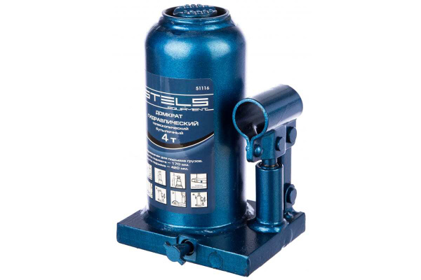 Домкрат гидравлический бутылочный телескопический 4 т, 170-420 мм Stels 51116 - купить с ...
