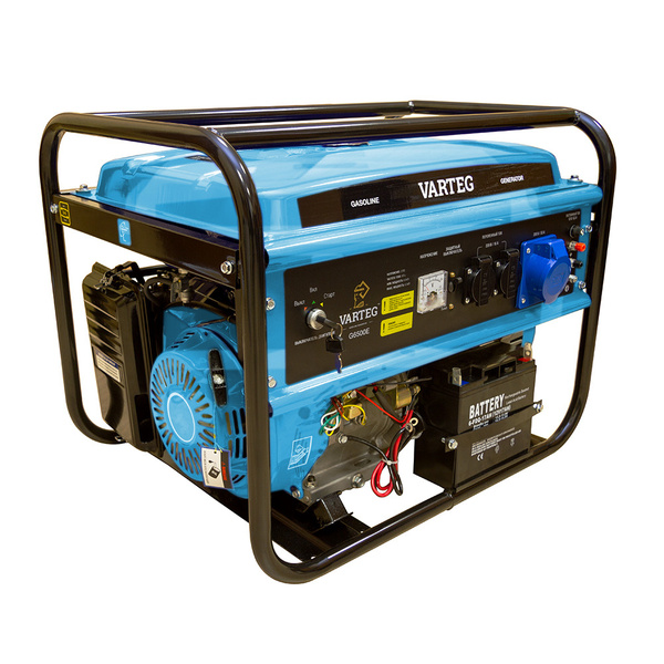 Varteg G6500 E бензиновый генератор (230В 50Гц, 6.5кВт, 15л.с., 78кг ...