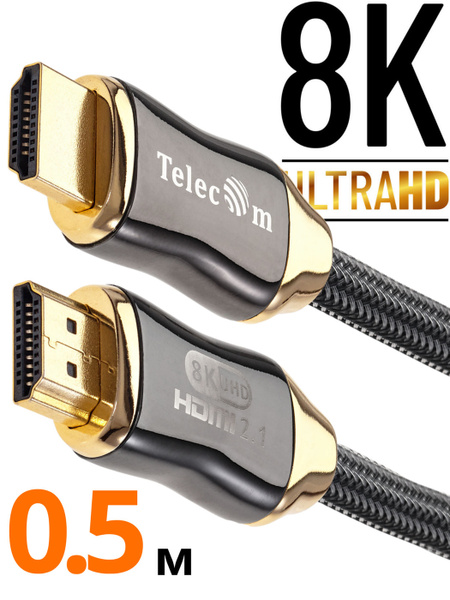Кабель HDMI Telecom HDMI ver. 2.1 (Male/Male) TCG300-1M - купить по ...