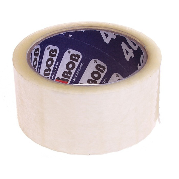 Клейкая лента UNIBOB с индивидуальным стикером 48мм х 66м 40мкм ...