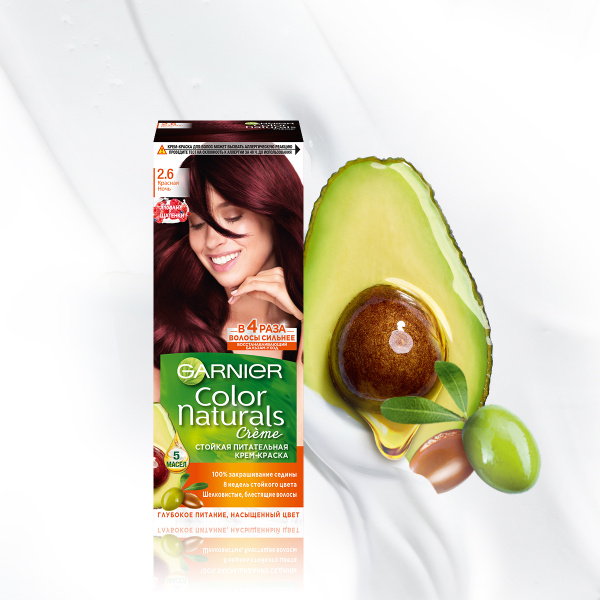 Garnier Крем краска для волос стойкая Color Naturals, питательная, 2.6 ...