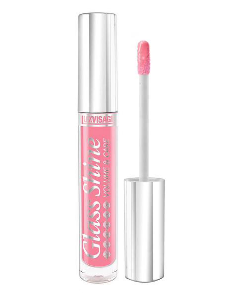 LUXVISAGE Блеск для губ Glass Shine, тон 04 Яркий розовый - купить с ...