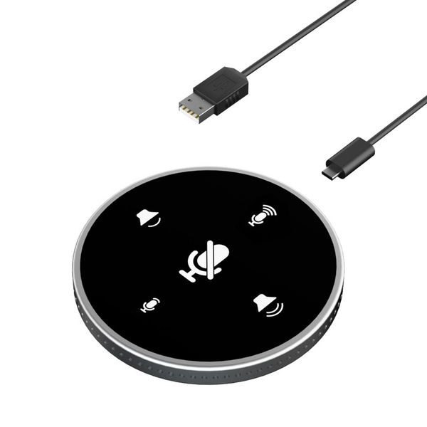 USB микрофон для конференций с динамиком всенаправленный спикерфон ...