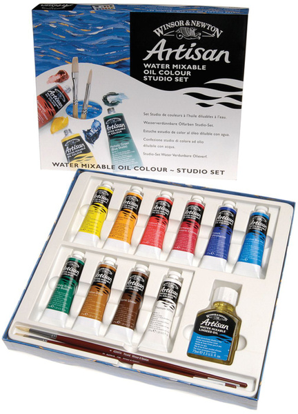 Краски масляные водорастворимые Winsor&Newton Artisan, 6 цветов, 37 мл ...