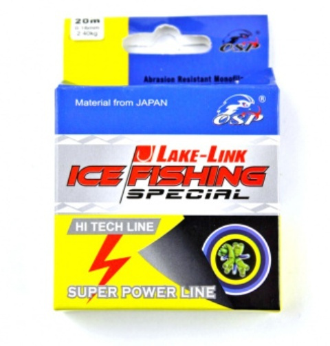 Монофильная, полиэстеровая леска для рыбалки Osprey Lake-Link Ice ...