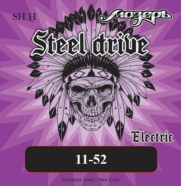 Steel Drive Комплект струн для электрогитары, сталь, 11-52, Мозеръ SH-H ...
