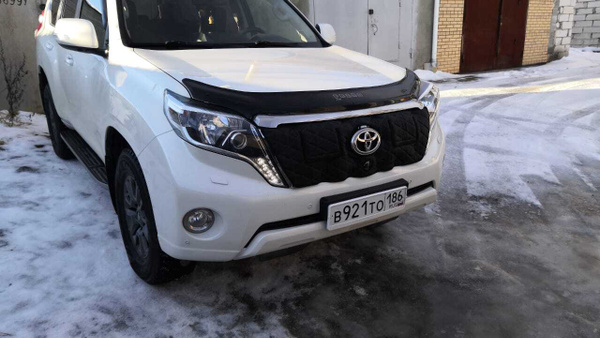 Утеплитель радиатора для Toyota Land Cruiser Prado 150 Тойота Ленд Крузер Прадо (2013 -2017 ...