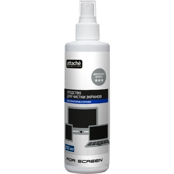 Спрей чистящий Attache Selection For Screen, для экранов и оптики, 250 мл - купить с доставкой ...