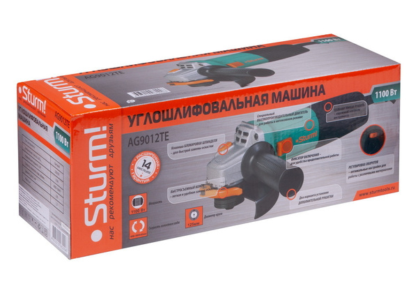Шлифмашина угловая Sturm! AG9012TE - купить по низким ценам в интернет ...
