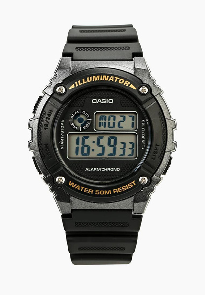 Японские мужские наручные часы Casio Collection W-216H-1B - купить с доставкой по выгодным ценам ...