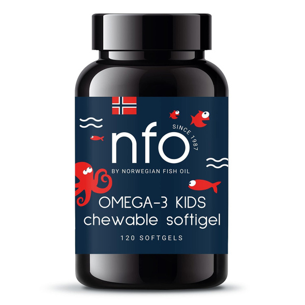 Nоrwеgiаn Fish Оil NFO Omega-3 Жевательные капсулы с витамином Д ...