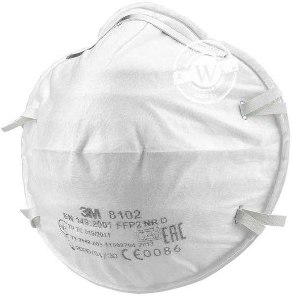 3M Респиратор профессиональный 8102, FFP2, 10 шт. - купить с доставкой ...