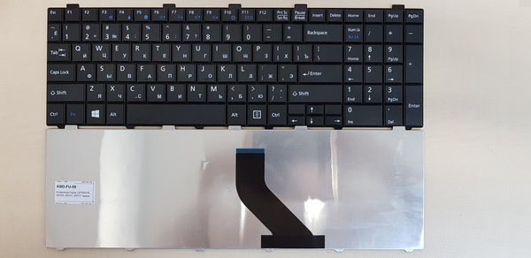 Клавиатура для ноутбука Fujitsu LIFEBOOK AH530, AH531, NH751 черная ...