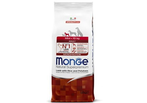 Monge Dog Monoprotein Speciality Adult Mini Lamb & Rice / Сухой корм ...
