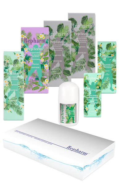 Repharm Подарочный набор PepTeens для мальчиков для защиты и ухода за ...