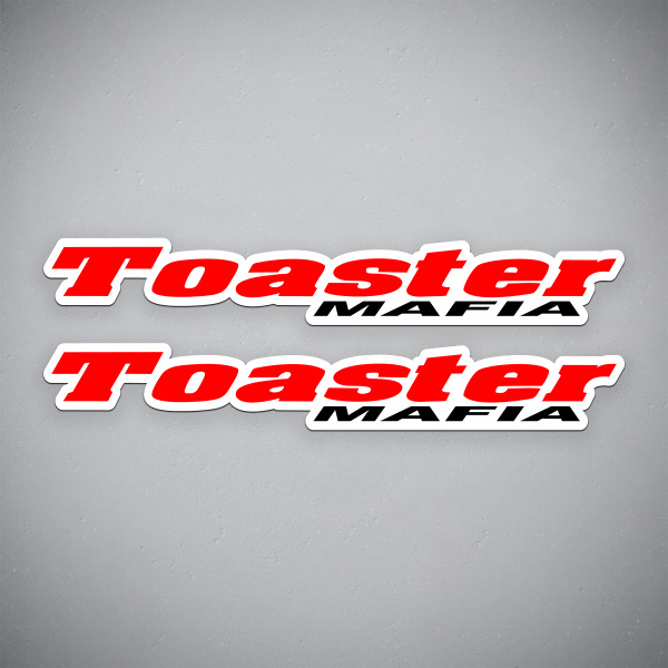 Наклейка на авто "Toaster mafia - Тостер мафия" размер 24x3 см - купить ...