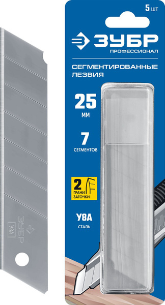 Сегментированные лезвия ЗУБР 25 мм 5 шт. 09710-25-5 купить на OZON по ...