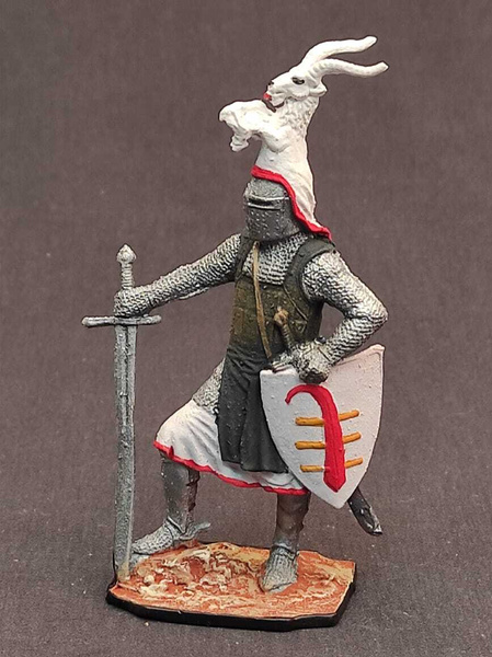 Окрашенный оловянный солдатик Германский рыцарь, XIII век, Серия Средние Века. купить на OZON по ...