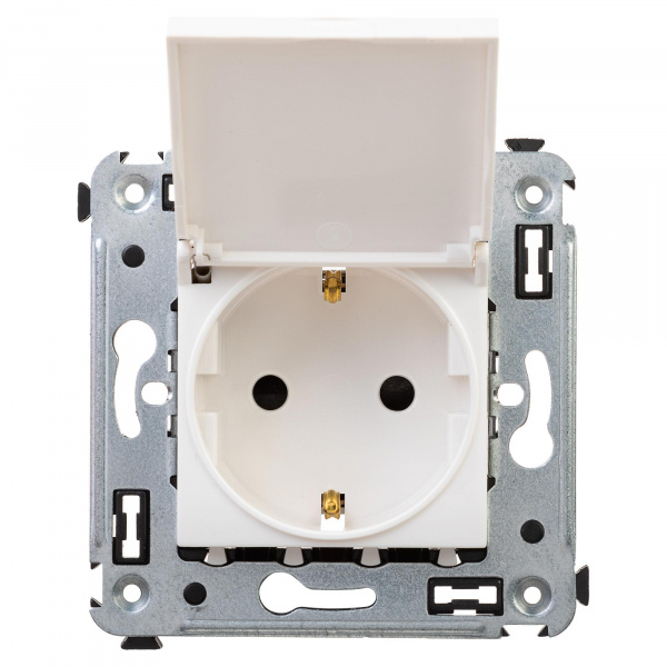 DKC Avanti Белое облако Розетка с крышкой 2P+E 4400013 - купить по низкой цене в интернет ...