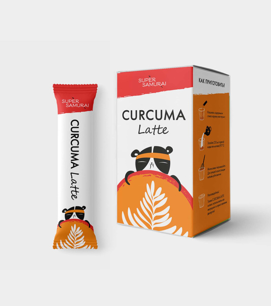 Чай Куркума Латте с имбирем / Super Samurai / Curcuma Latte Tea with ...