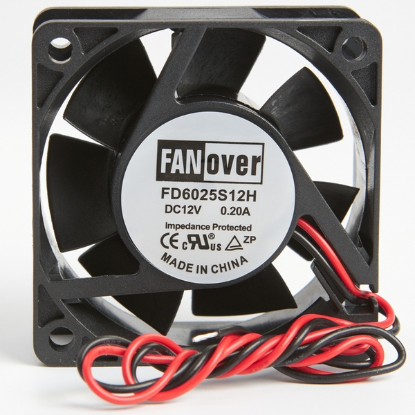 вентилятор 60х60х25мм 12В FD6025S12H DC (скольжения) FANOVER - купить ...