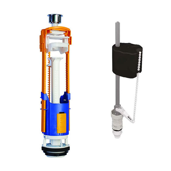 Комплект арматуры для унитаза Oli Atlas двойной слив 3/6l, нижний ...