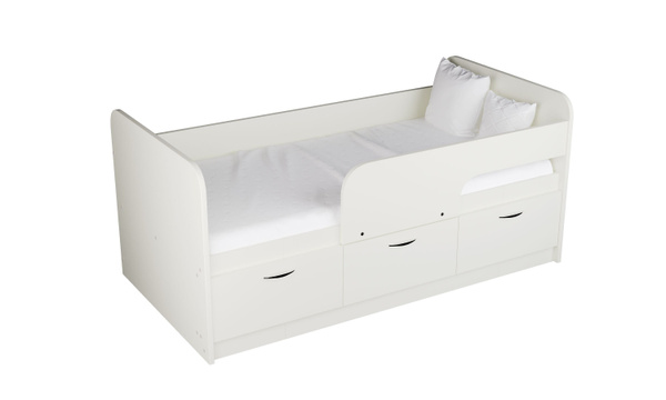 BABYCAR Кровать детская 85х184х80 см, Кровать детская Радуга-2 1.8м ...