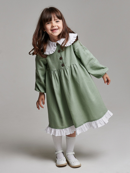 Льняное платье Little Lis, Девочки, На любой сезон, размер 104 ...