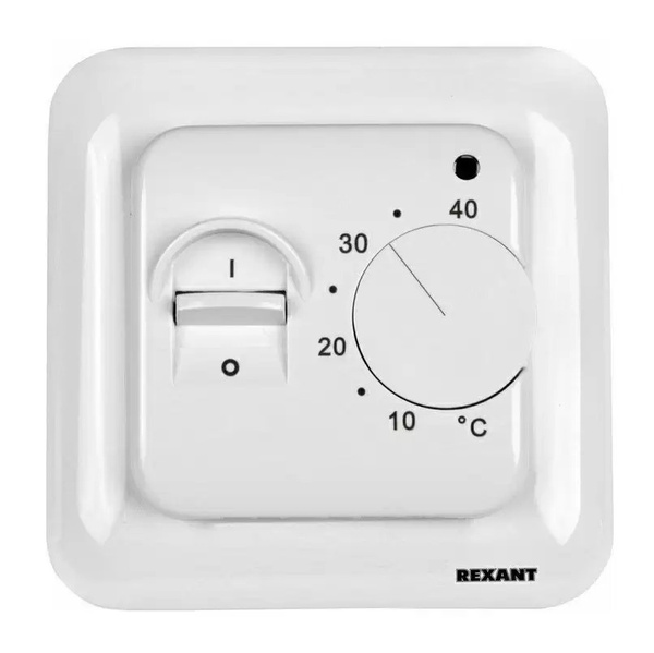 Терморегулятор механический Rexant R70XT с датчиком температуры пола (белый) 51-0531 купить на ...