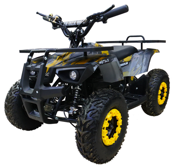 Электроквадроцикл детский MOTAX GRIZLIK MINI E1000 BW (Большие колеса ...